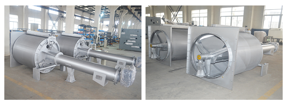 Vaglio a tamburo rotante con funzione di vagliatura meccanica per la ...